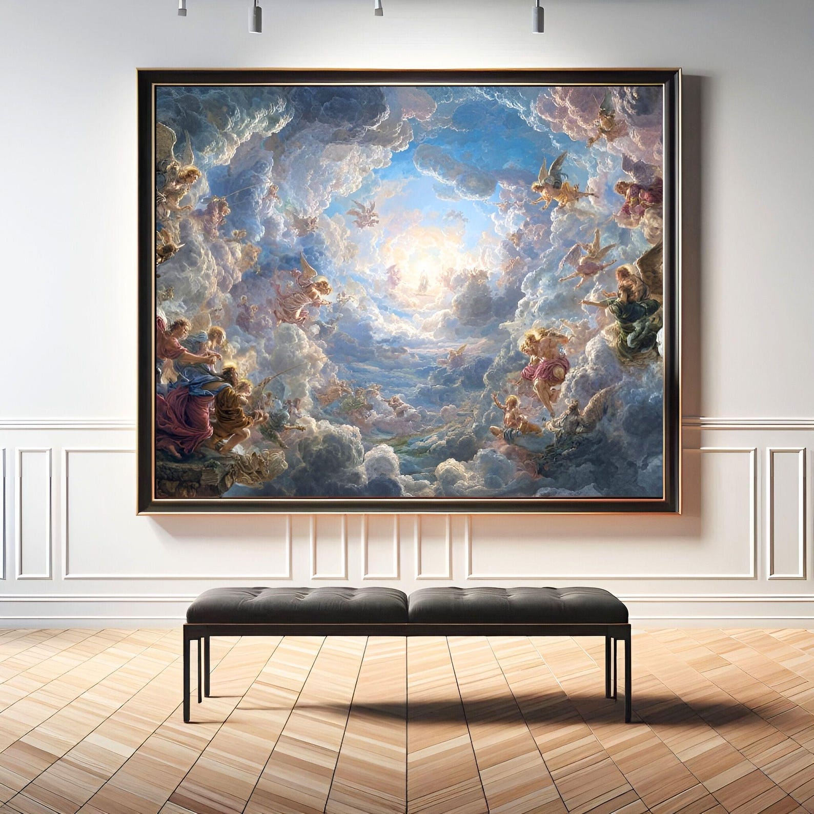 Renaissance Fresco Canvas Wall Art, Michelangelo’s the Last Judgement ...