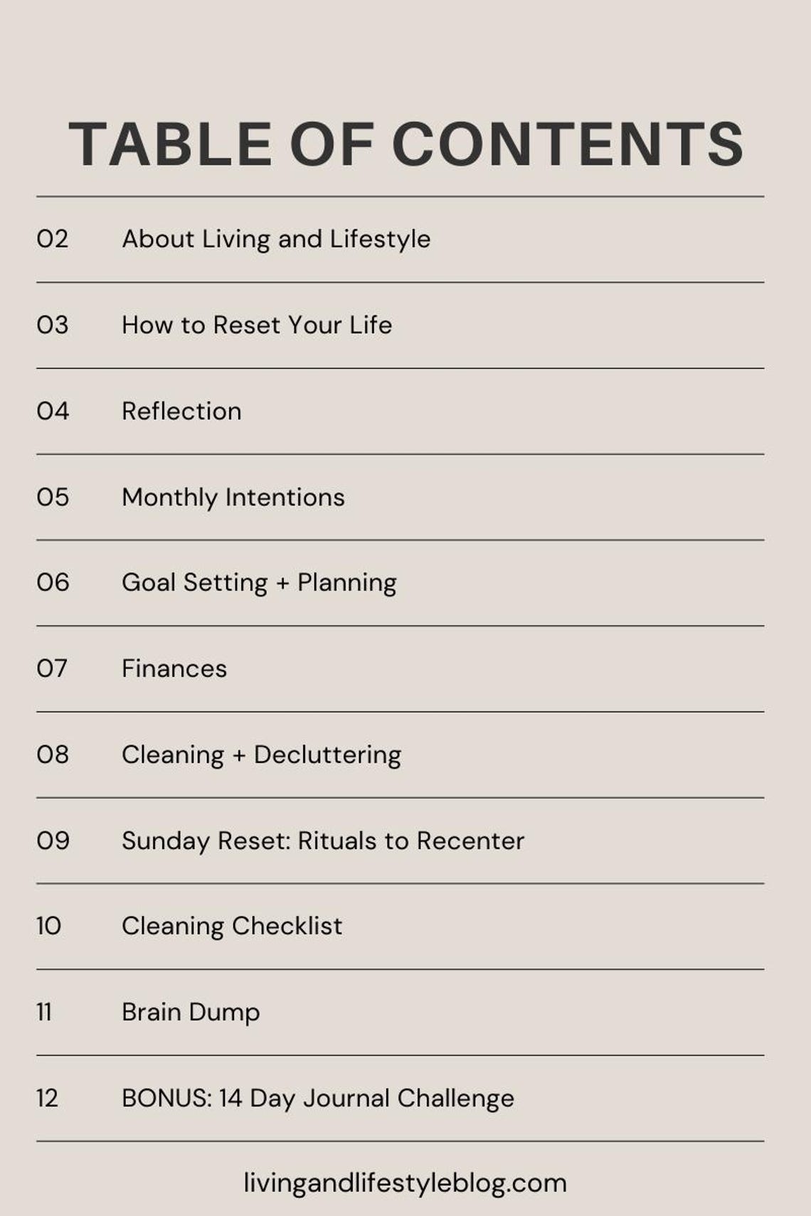 Life Reset Guide: Goal Setting, Cleaning Checklist, Self-care (digital ...
