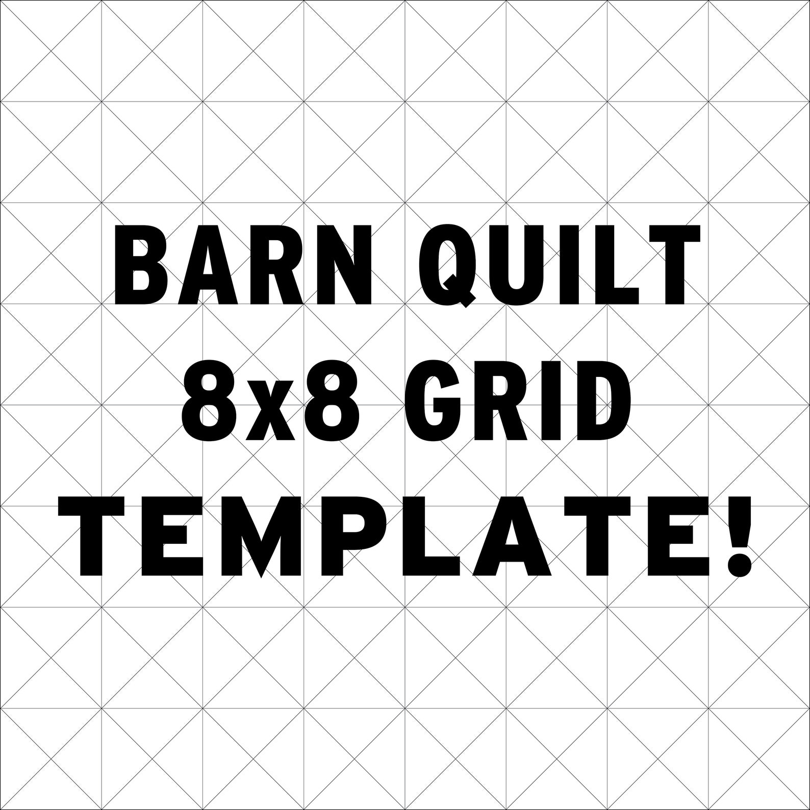 Geometric 8x8 Square Barn Quilt Pattern Blank - Perfect for Creating ...