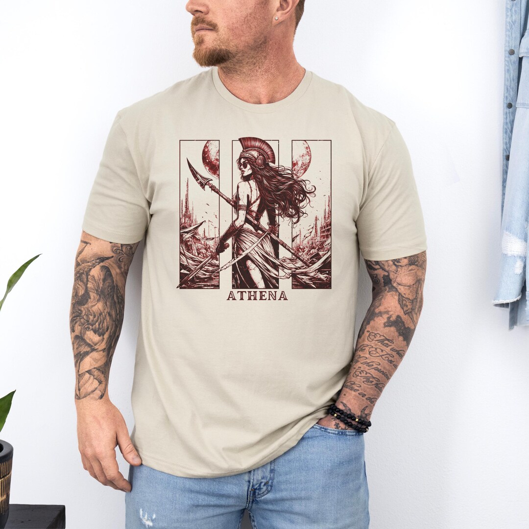 Athena Shirt, Greek Mythology T-shirt , Godess of War, Cool Gift, Epic ...