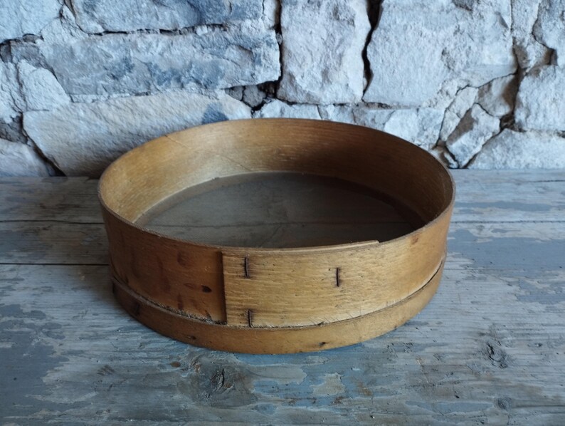 Very Old Antique Wooden Sieve Primitive Sifter Rustic Strainer Old ...
