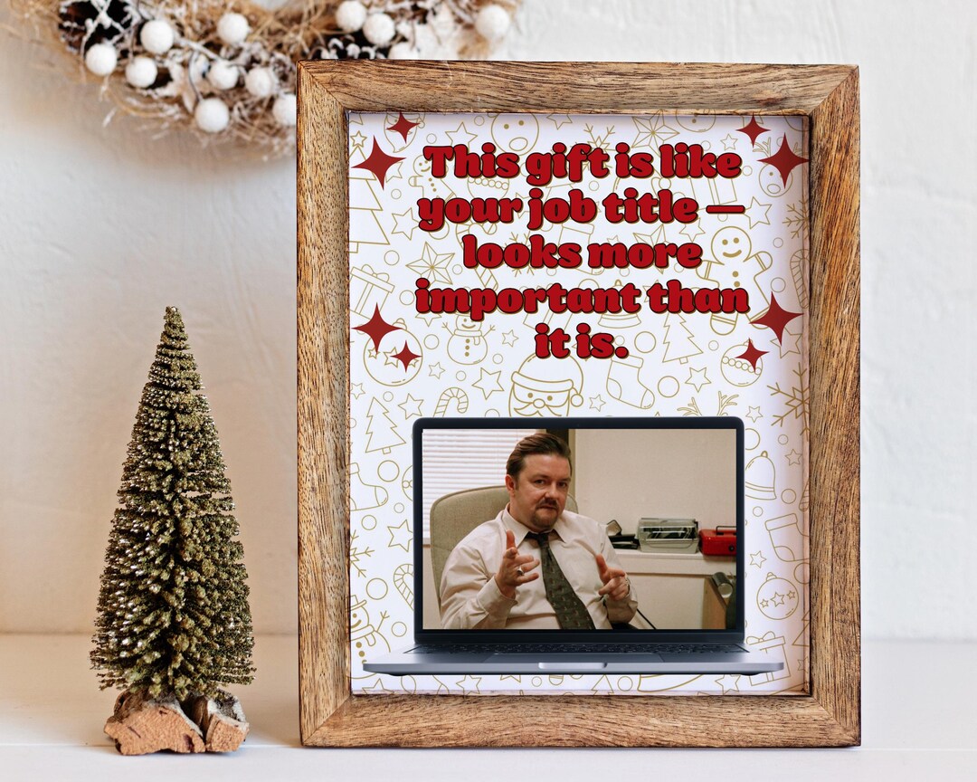Funny Secret Santa Photo: Holiday Office Banter Gift - Etsy