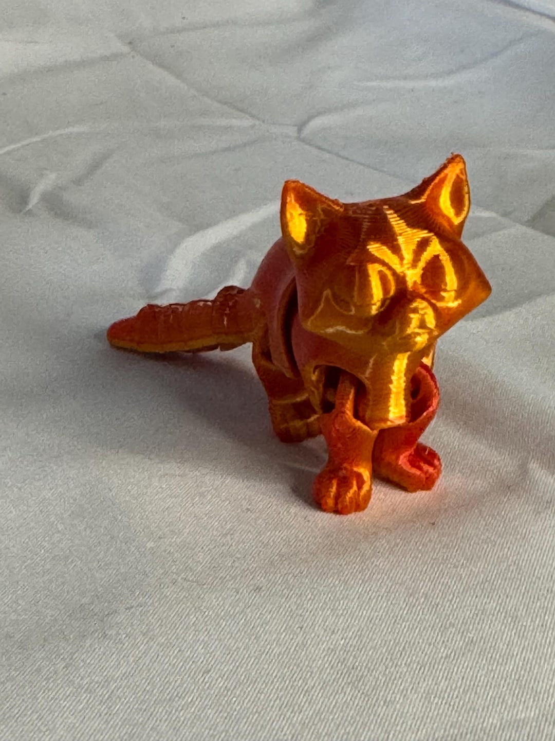 3D Printed Articulated Cat Figurine. - Etsy