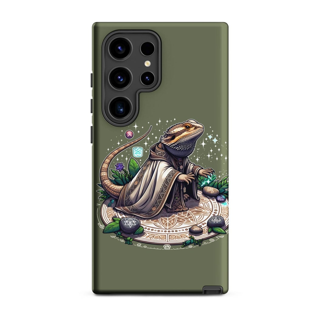 Bearded Dragon Dnd Druid Art Samsung Phone Case Cute Pet Owner Druidic ...