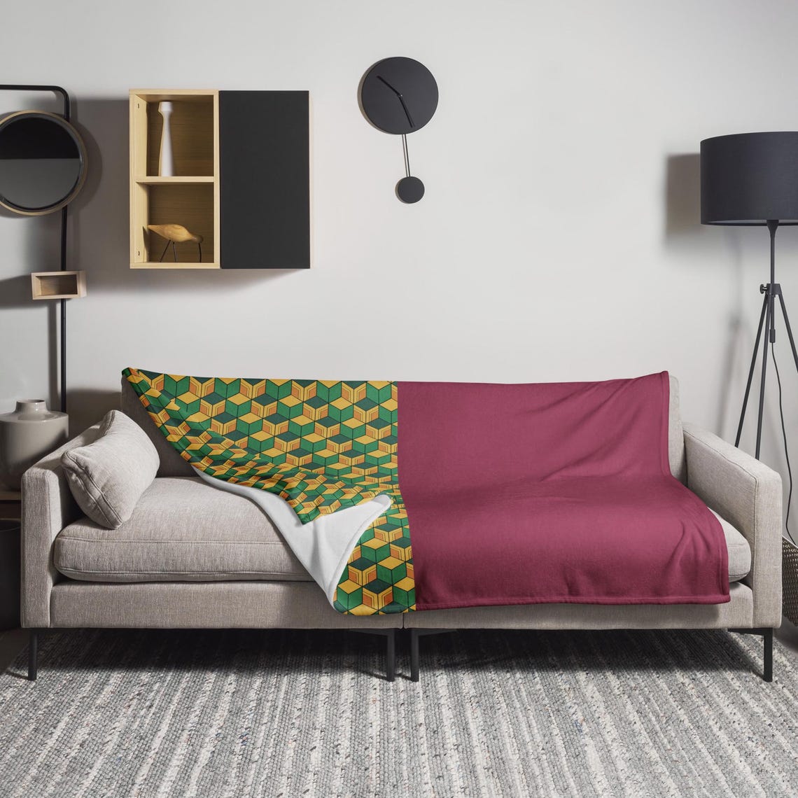 Giyu Throw Blanket | Haori-inspired Design for Cozy Nights & Warmth ...