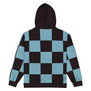 Tanjiro Nezuko Zip up Hoodie, Demon Slayer Inspired Anime Fan Zipper ...