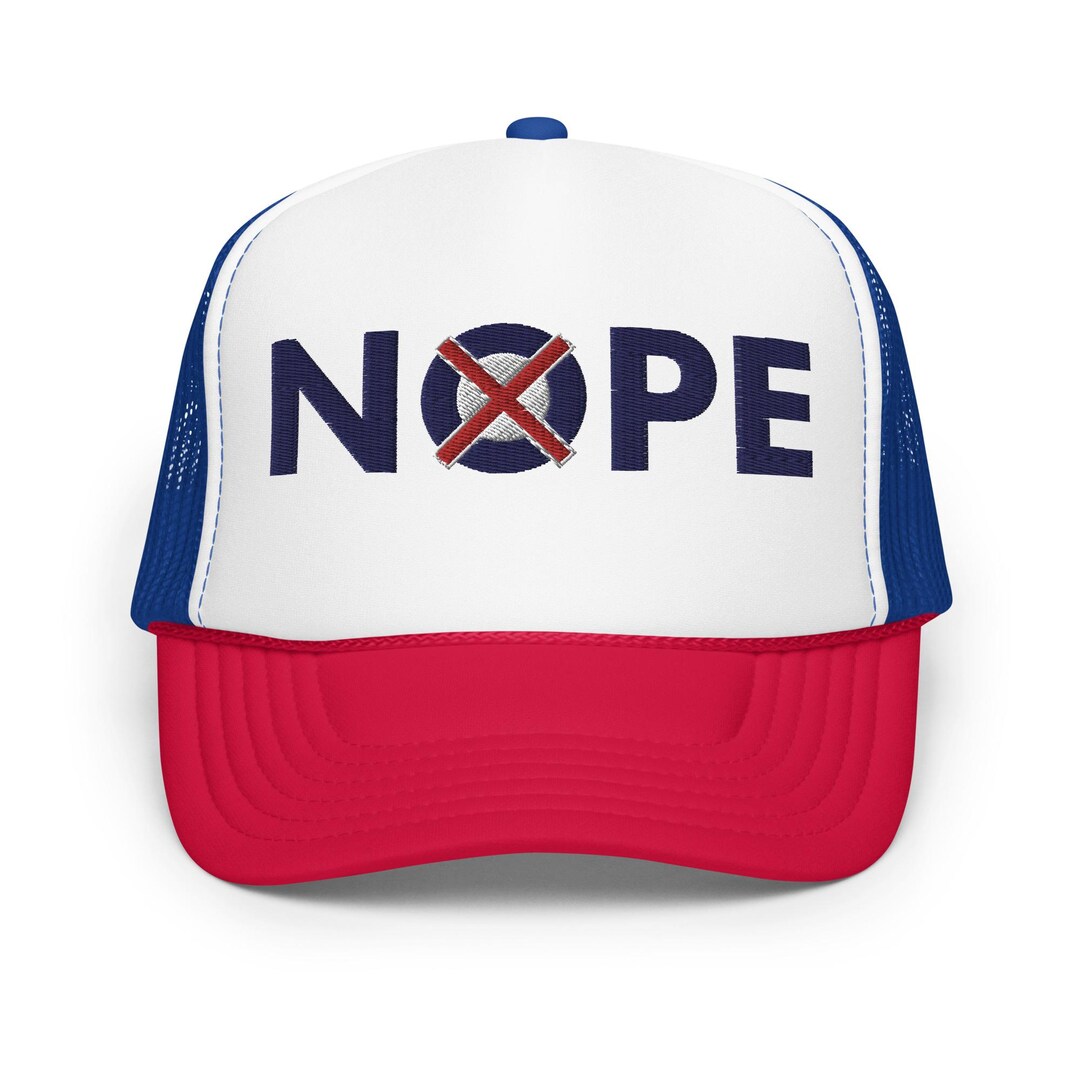NOPE Foam Trucker Hat: Humorous Parody, Adjustable Fit - Etsy