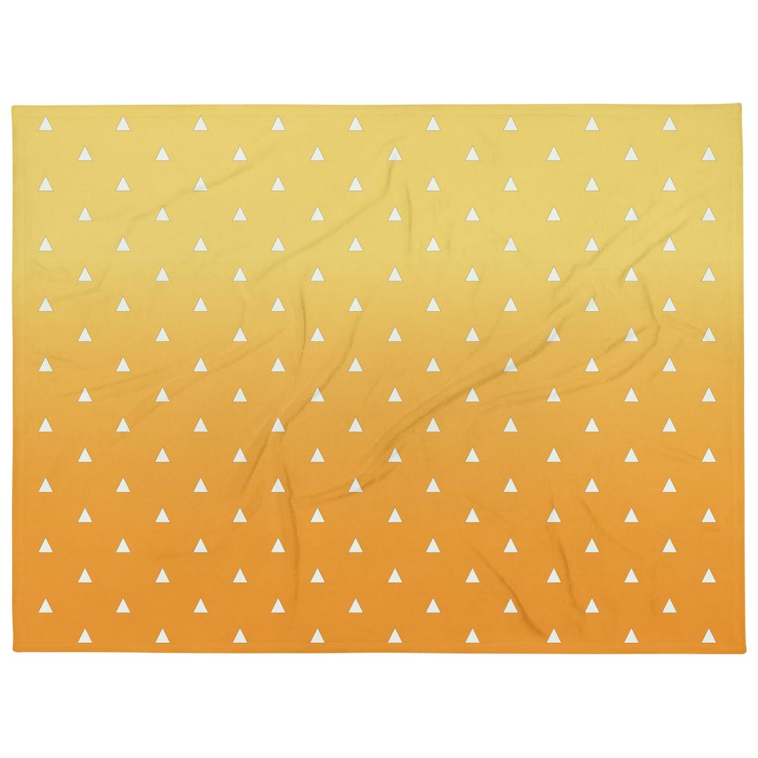 Zenitsu Throw Blanket | Haori-inspired Design for Cozy Nights & Warmth ...