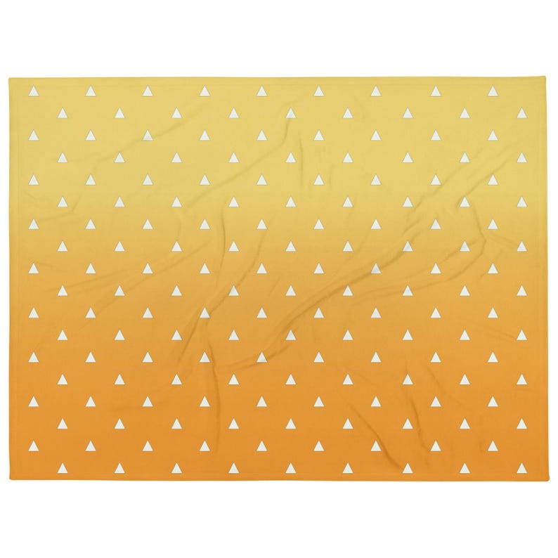 Zenitsu Throw Blanket | Haori-inspired Design for Cozy Nights & Warmth ...