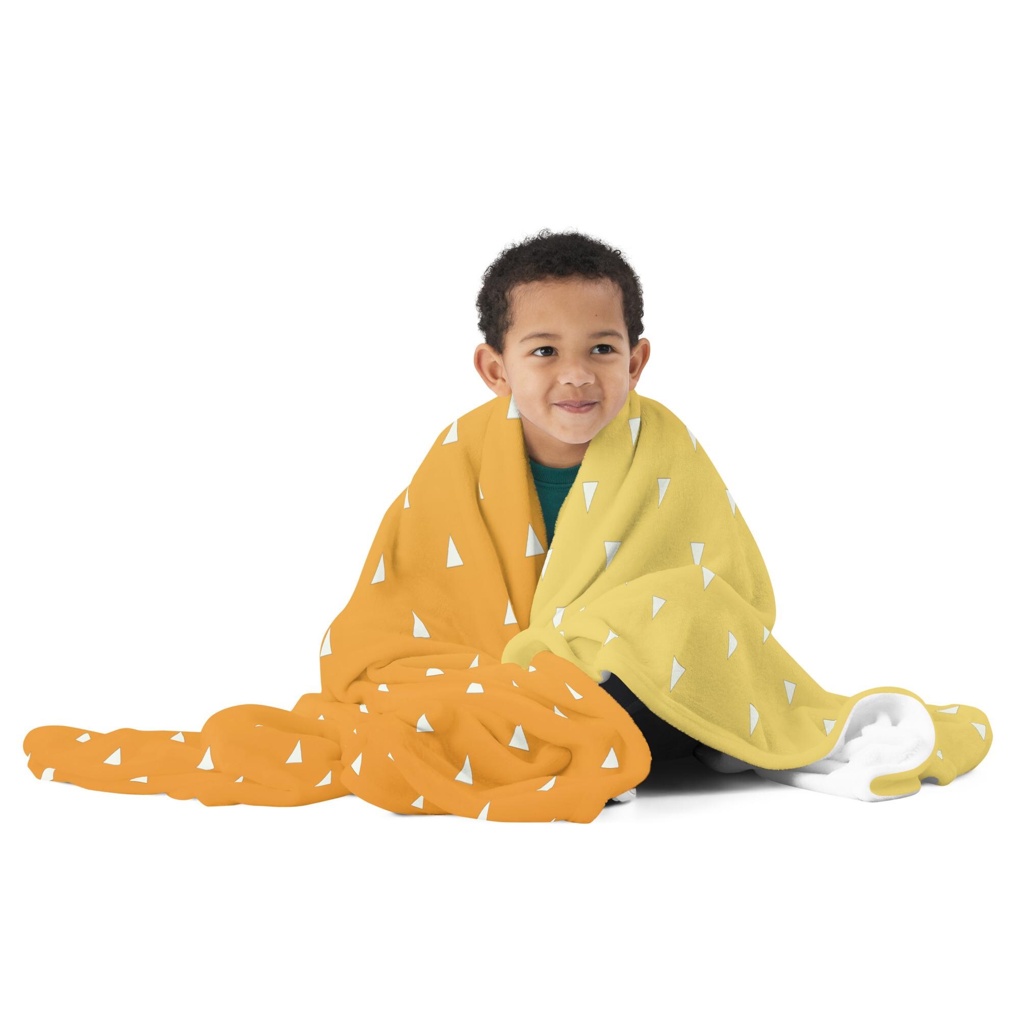 Zenitsu Throw Blanket | Haori-inspired Design for Cozy Nights & Warmth ...