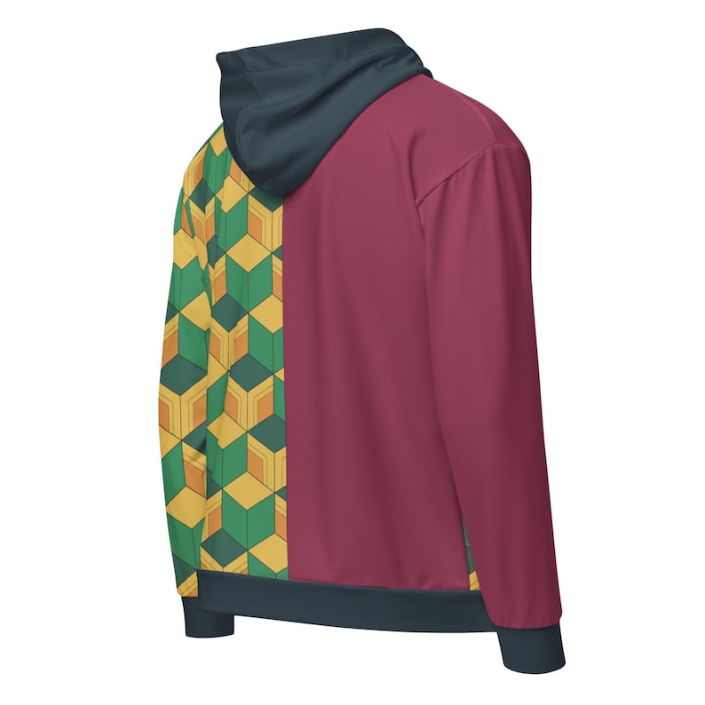 Giyu Zip up Hoodie, Demon Slayer Inspired Anime Fan Zipper Jacket ...