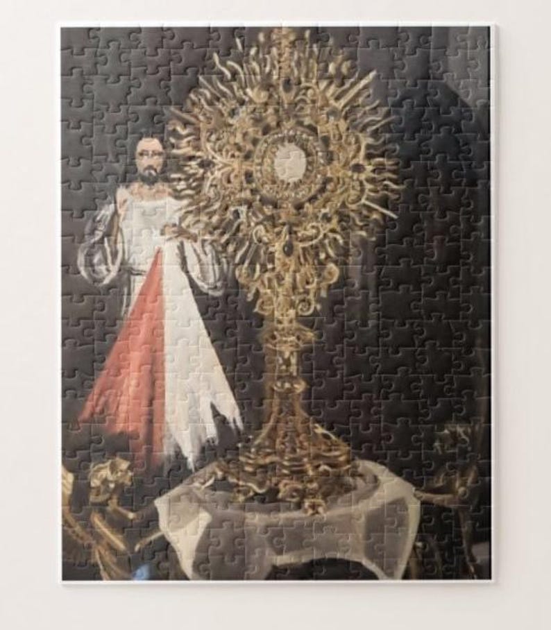 Merciful Love. Prints of Acrylic Painting of the Eucharist and Divine ...