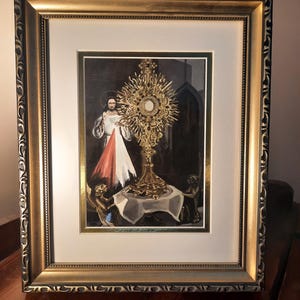 Merciful Love. Prints of Acrylic Painting of the Eucharist and Divine ...