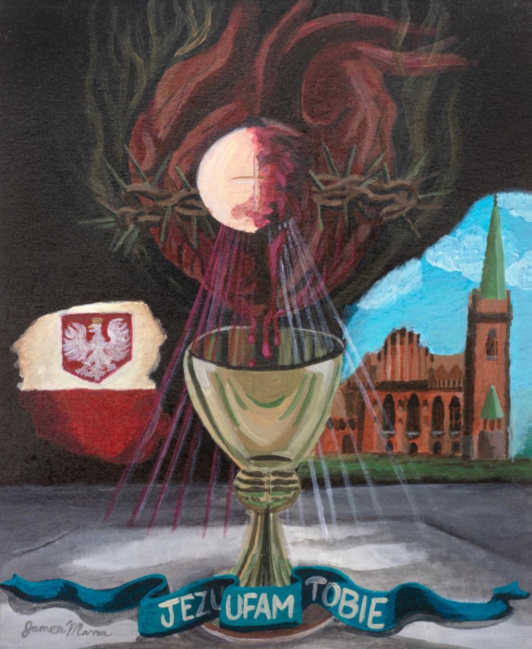Miracle at Legnica. Divine Mercy. Sacred Heart, Jesus, Polish Catholic ...
