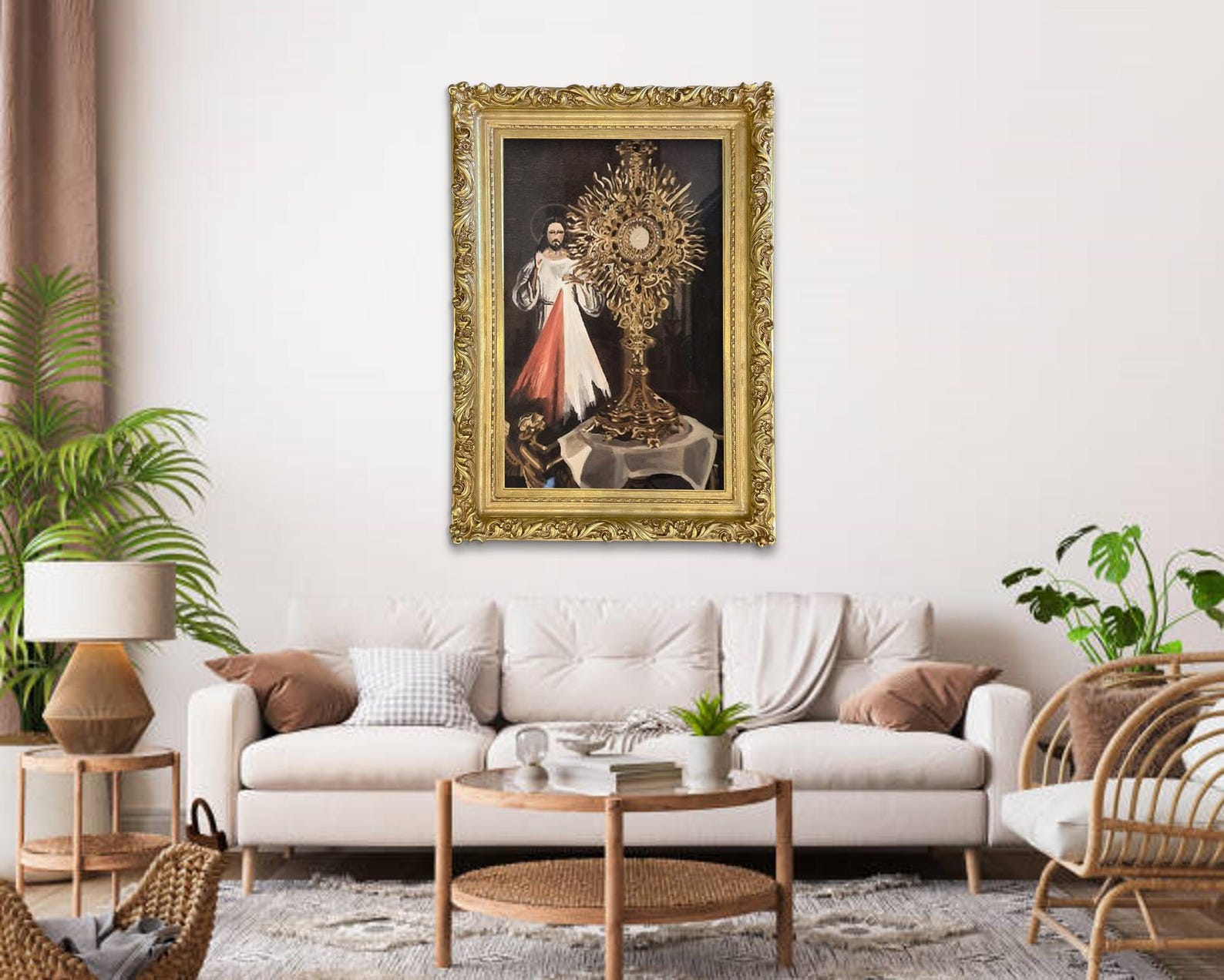 Merciful Love. Prints of Acrylic Painting of the Eucharist and Divine ...