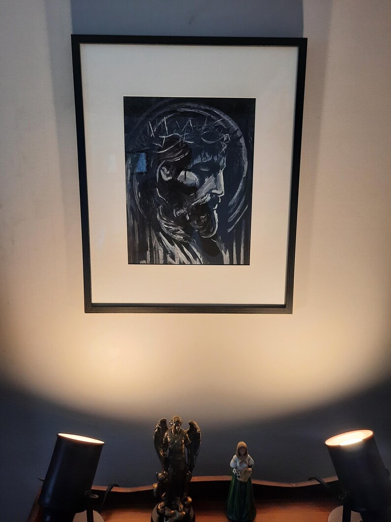 The King of the Jews. Prints of Acrylic Painting Depicting Jesus ...
