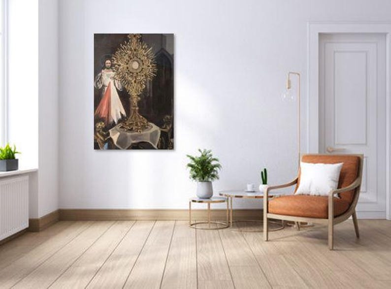 Merciful Love. Prints of Acrylic Painting of the Eucharist and Divine ...