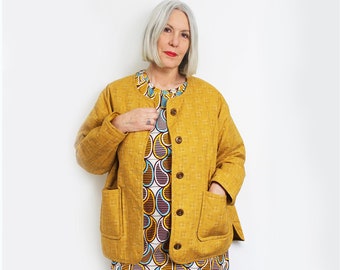 Sage Jacket PDF Sewing Pattern sizes 4-24, Quilted Jacket Sewing ...