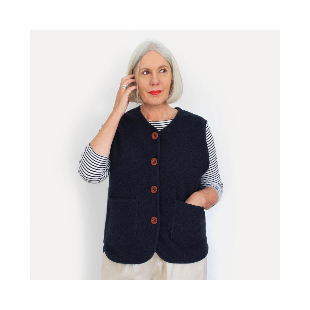 GERTRUDE GILET Sewing Pattern - Etsy