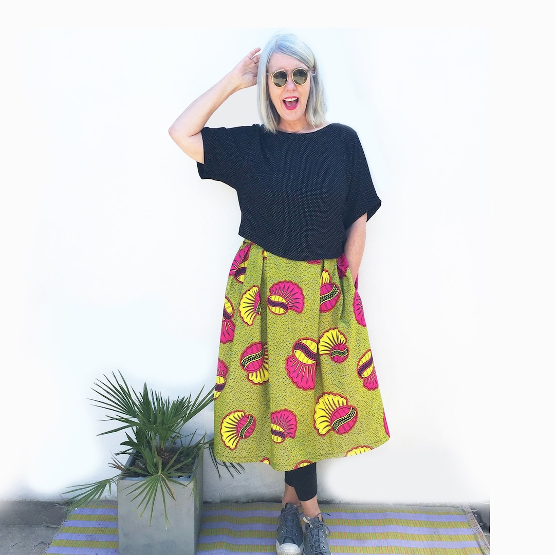 CECILY SKIRT Sewing Pattern With Free Elastic and Interfacing - Etsy