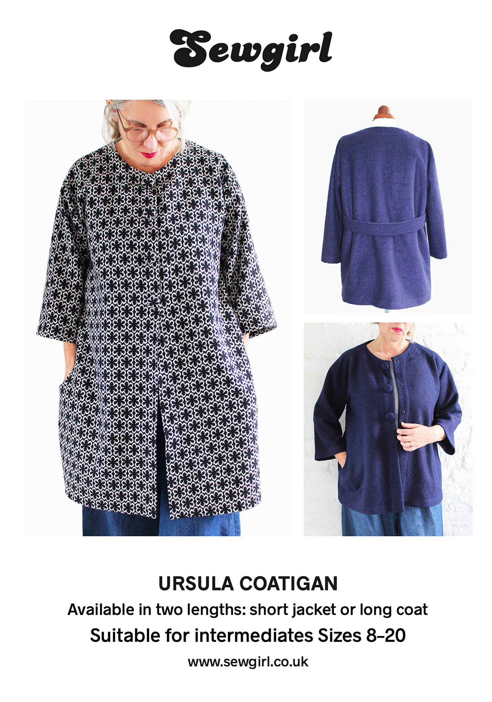 URSULA COATIGAN Sewing Pattern - Etsy Canada
