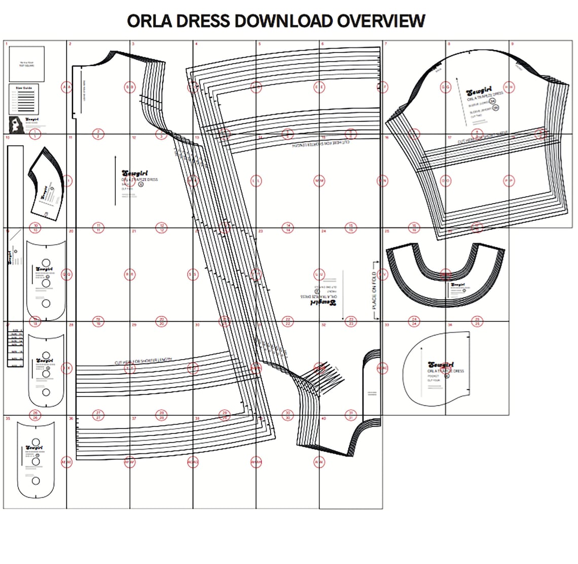 ORLA TRAPEZE Dress PDF digital download sewing pattern | Etsy