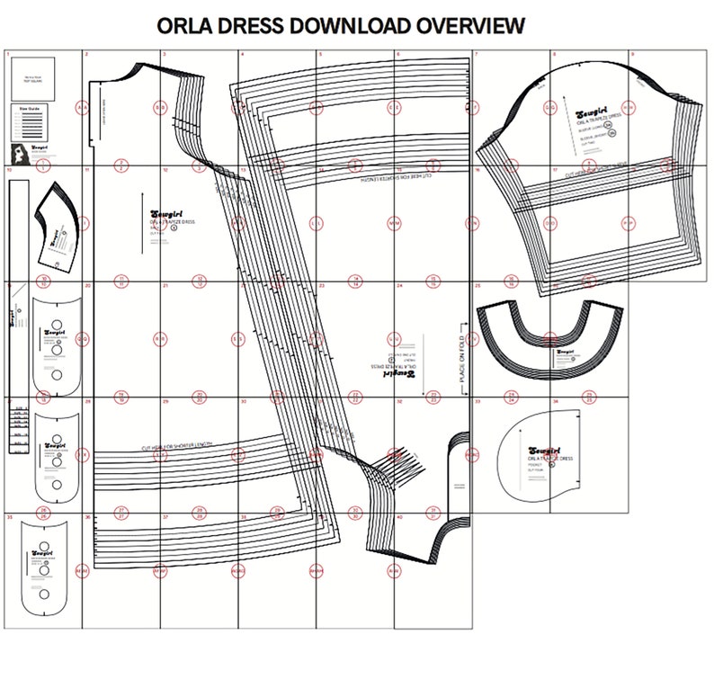 ORLA TRAPEZE Dress PDF Digital download sewing pattern | Etsy