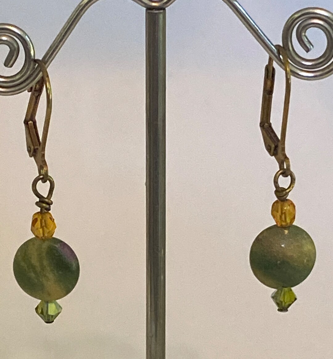 Moss. Ruby in Zoisite. Swarovski Olive Dainty - Etsy