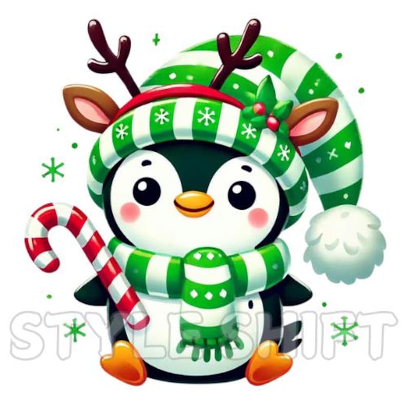 5 Winter Penguin Clipart PNG, Christmas Penguin Clipart,christmas ...