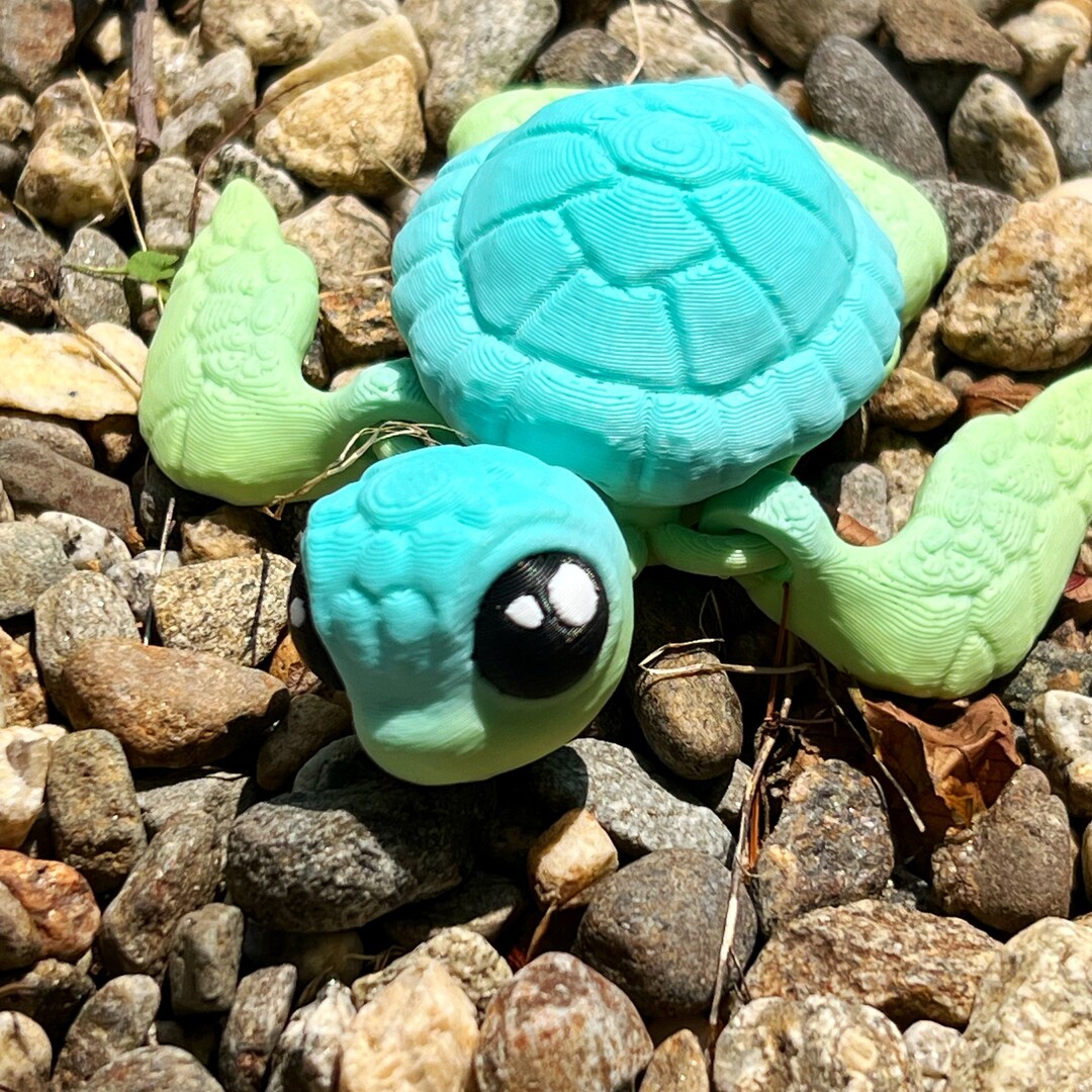 3d Printed Sea Creature - Sea Turtle - Etsy