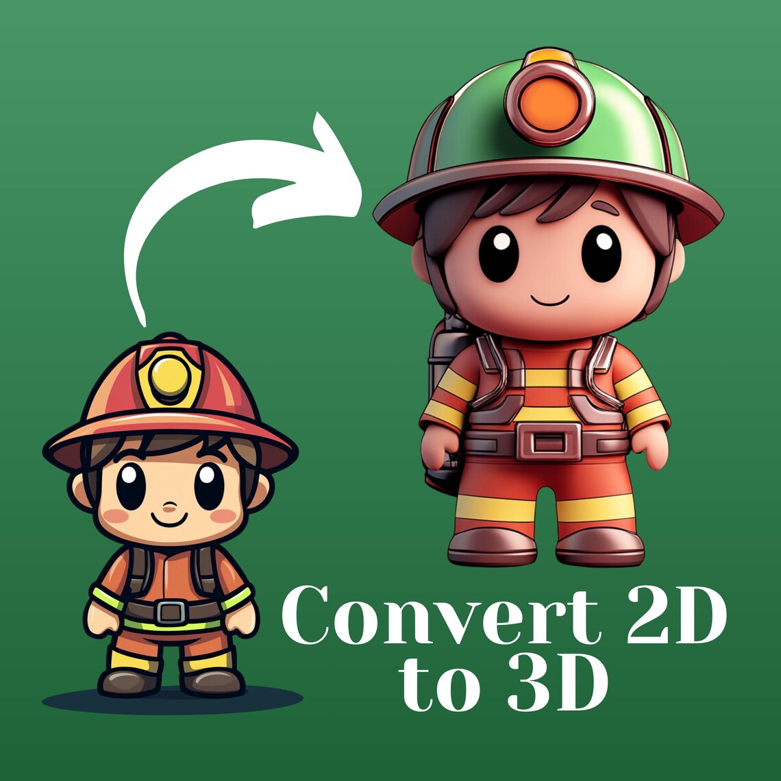 CUSTOM 2D to 3D, 3D Modeling, 3D Cute, 3D Art, 3D Modeling, 3D Mascot ...