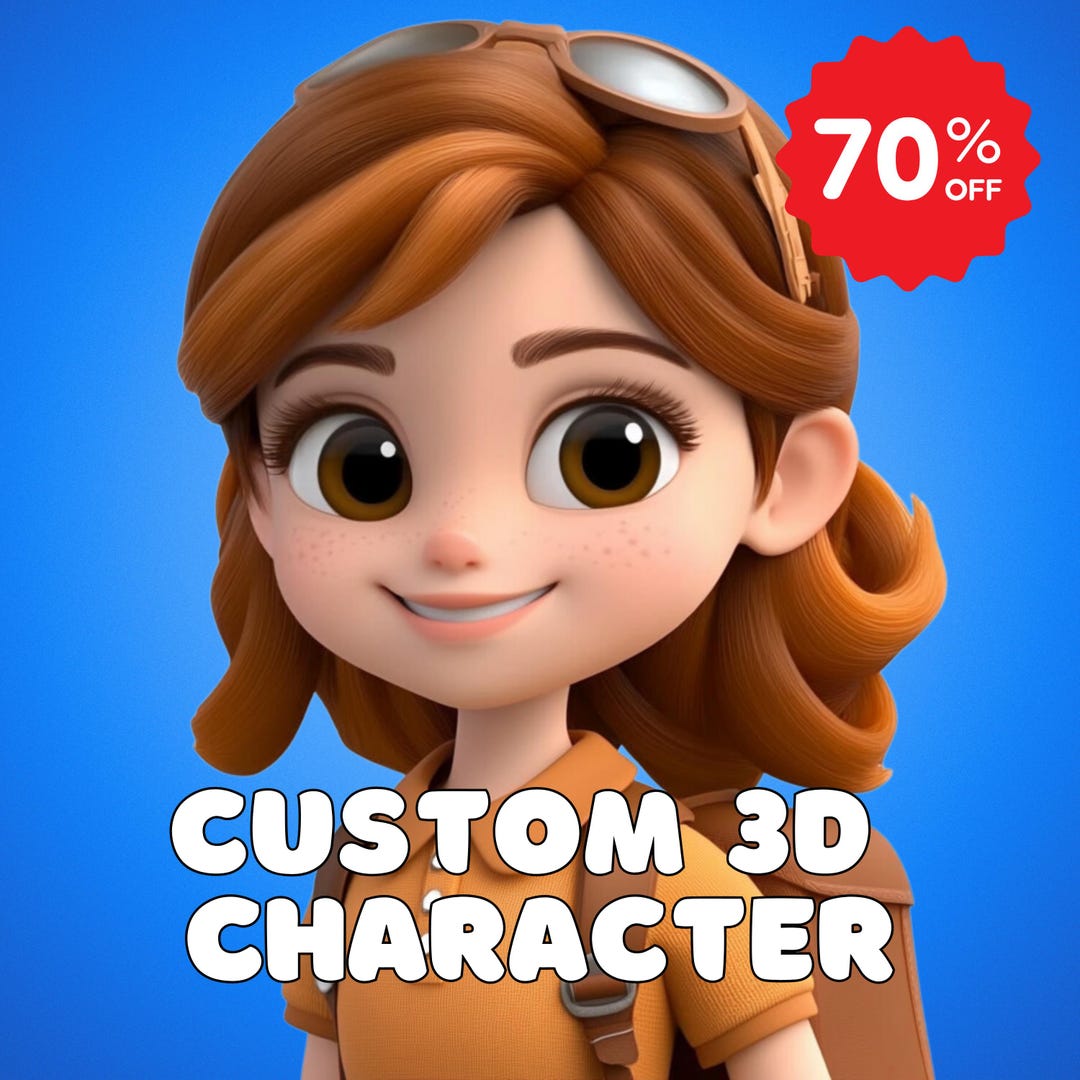 CUSTOM 2D to 3d,convert Image to 3D, Cute, 3D Modeling Service, 3D Art ...