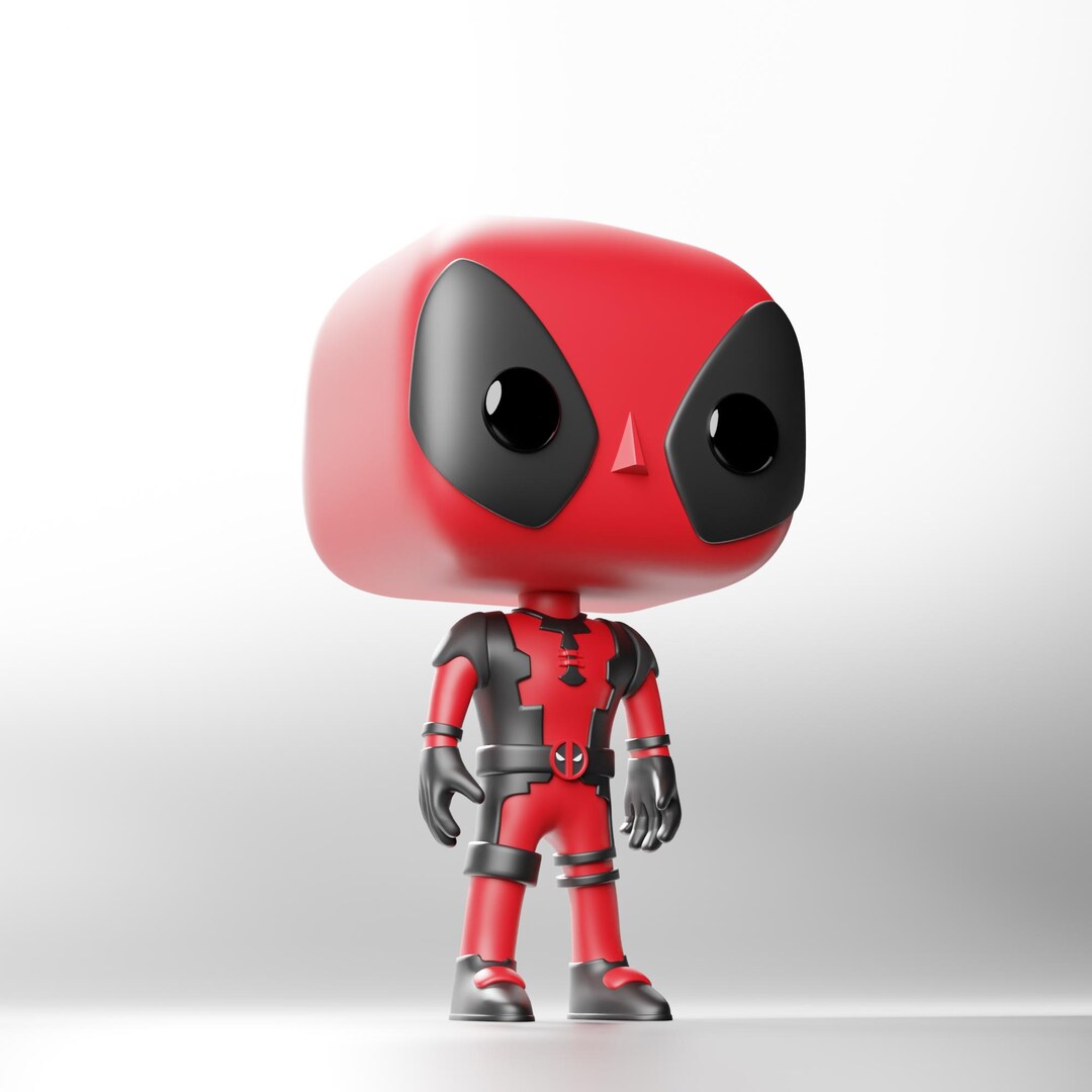 Deadpool Funko Pop 3D STL File for 3D Printer 3D Printing Action Figure ...