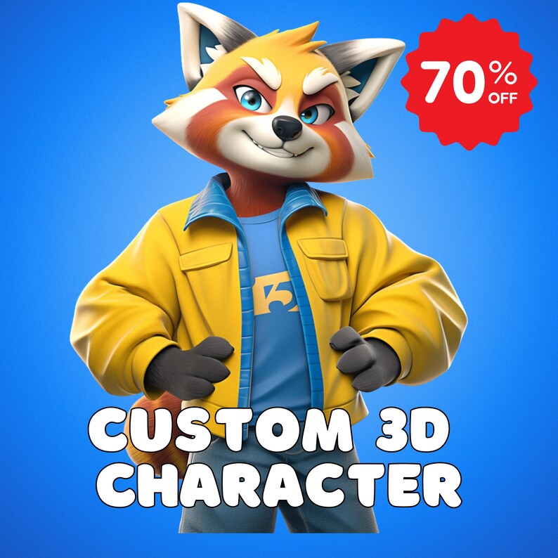 CUSTOM 2D to 3d,convert Image to 3D, Cute, 3D Modeling Service, 3D Art, 3D Model Commission, 3D ...