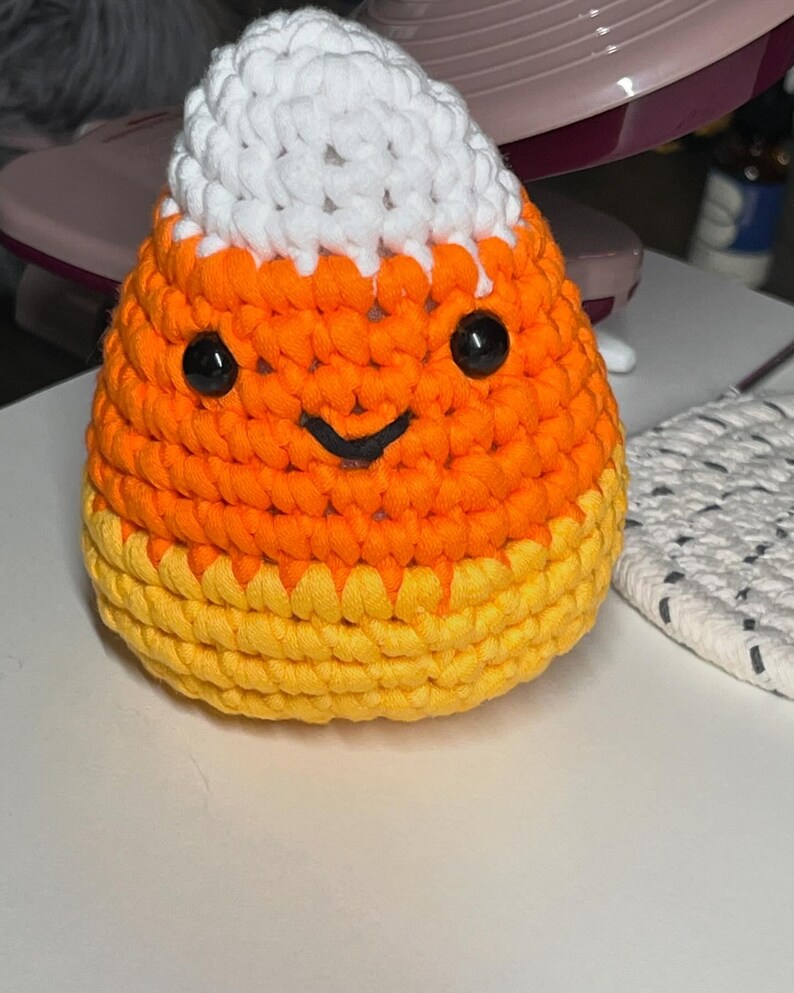 Candy Corn Plushie Crochet Pattern - Etsy