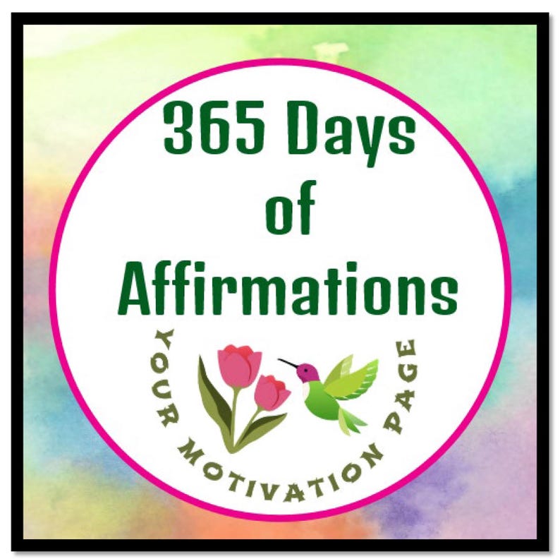365 Days of Self Love Affirmations Cards Printables. "positive, Daily ...