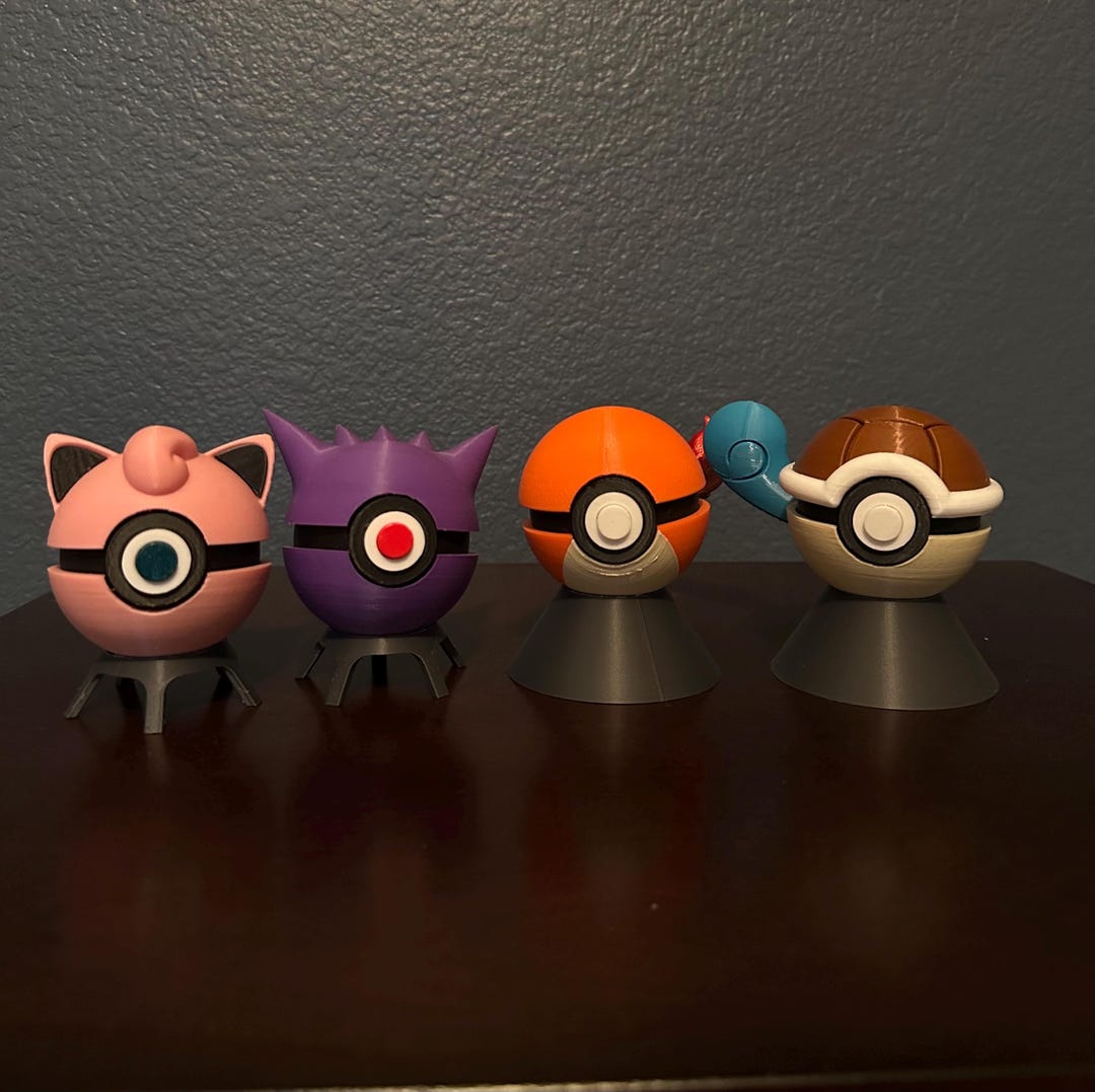 3d Printed Pokeballs - Etsy