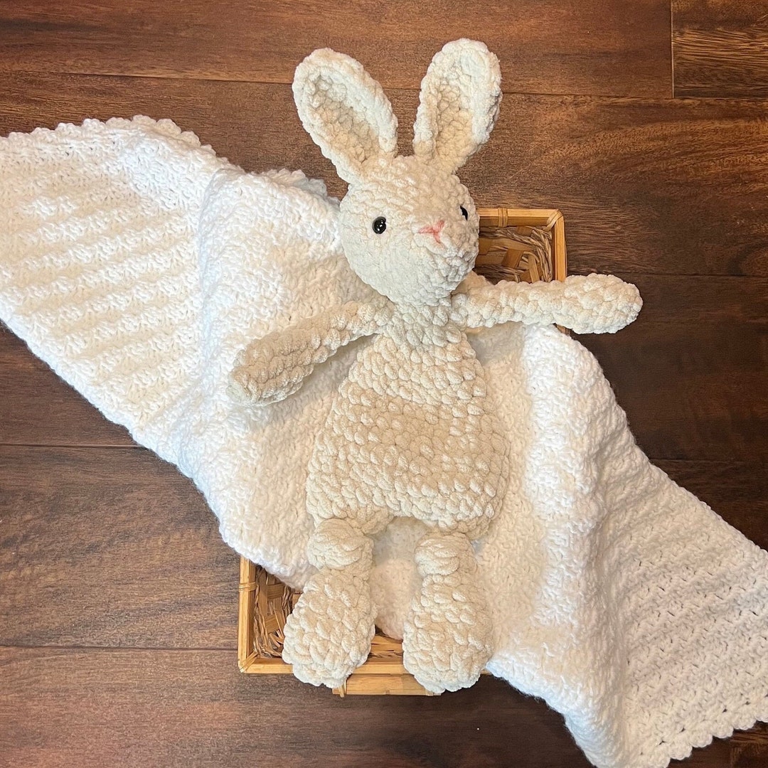 Bunny Knotted Lovey, Bunny Lovey, Rabbit Knotted Lovey, Rabbit Lovey ...