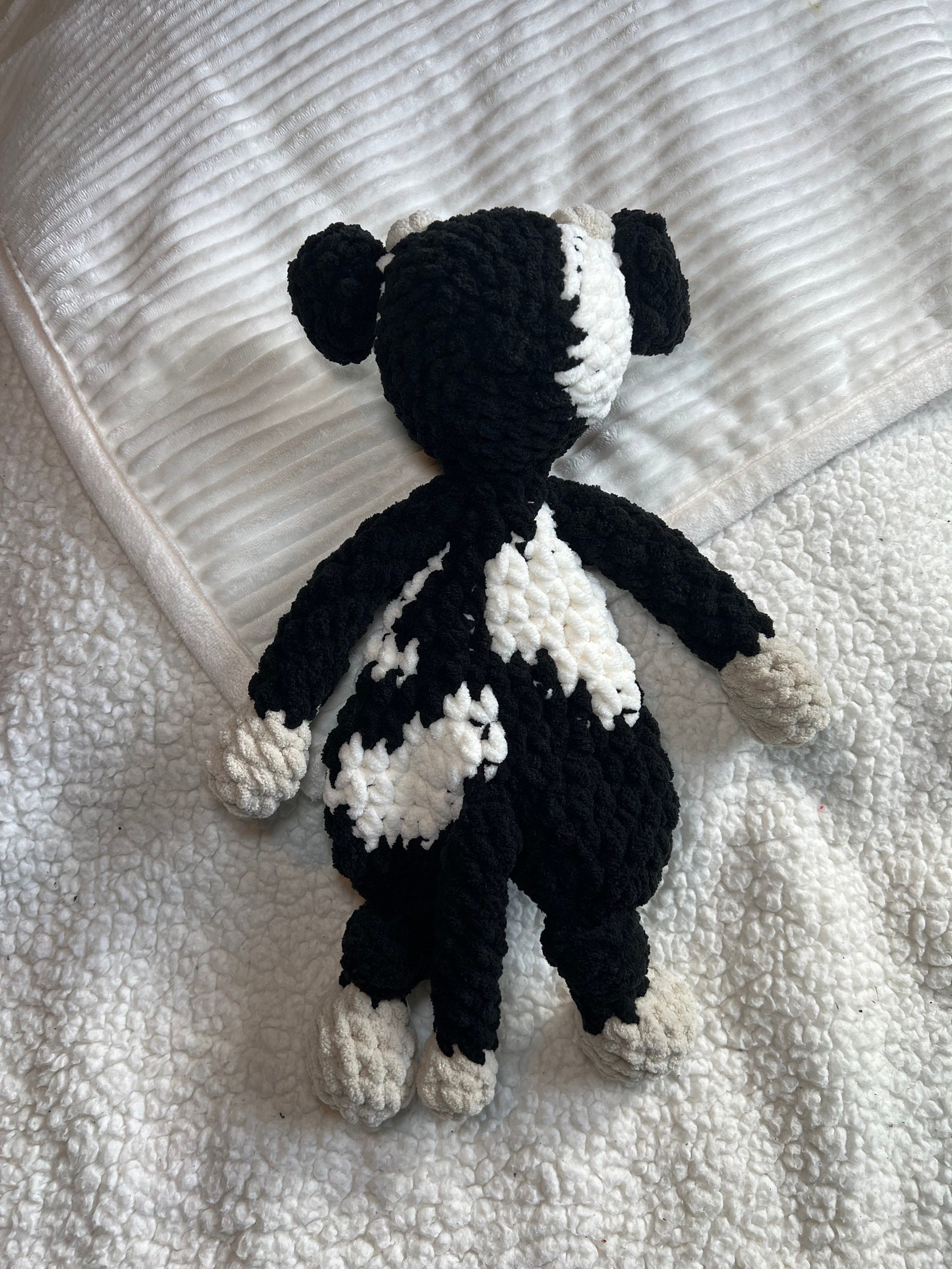 Cow Knotted Lovey, Knotted Cow Snuggler, Cow Comfort Item, Crochet ...