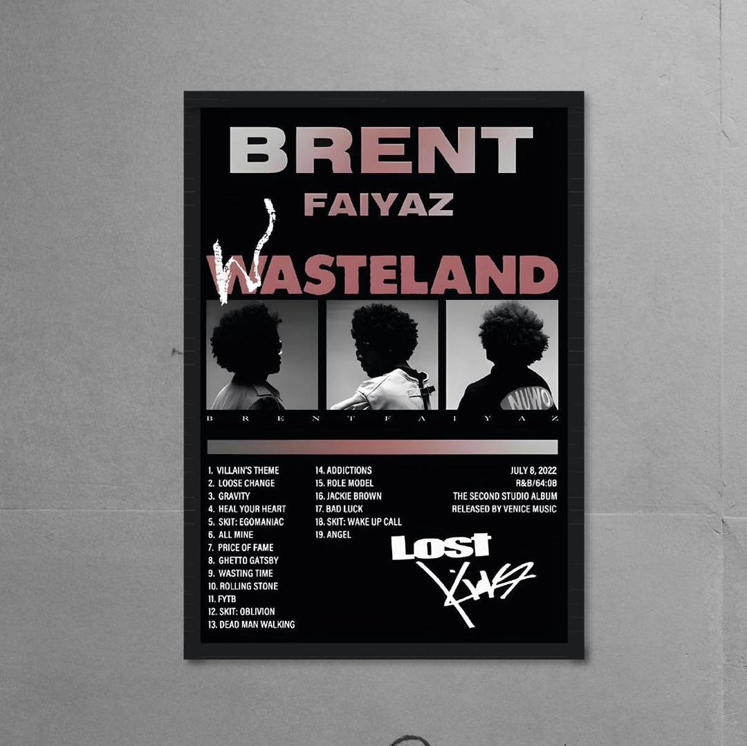 Brent Faiyaz Wasteland Poster Music Poster Wall Art Wall Decor Print - Etsy