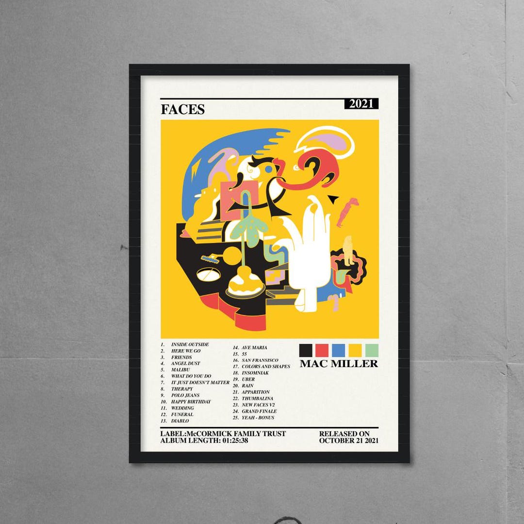 Mac Miller Poster Music Poster Wall Art Wall Decor Print - Etsy