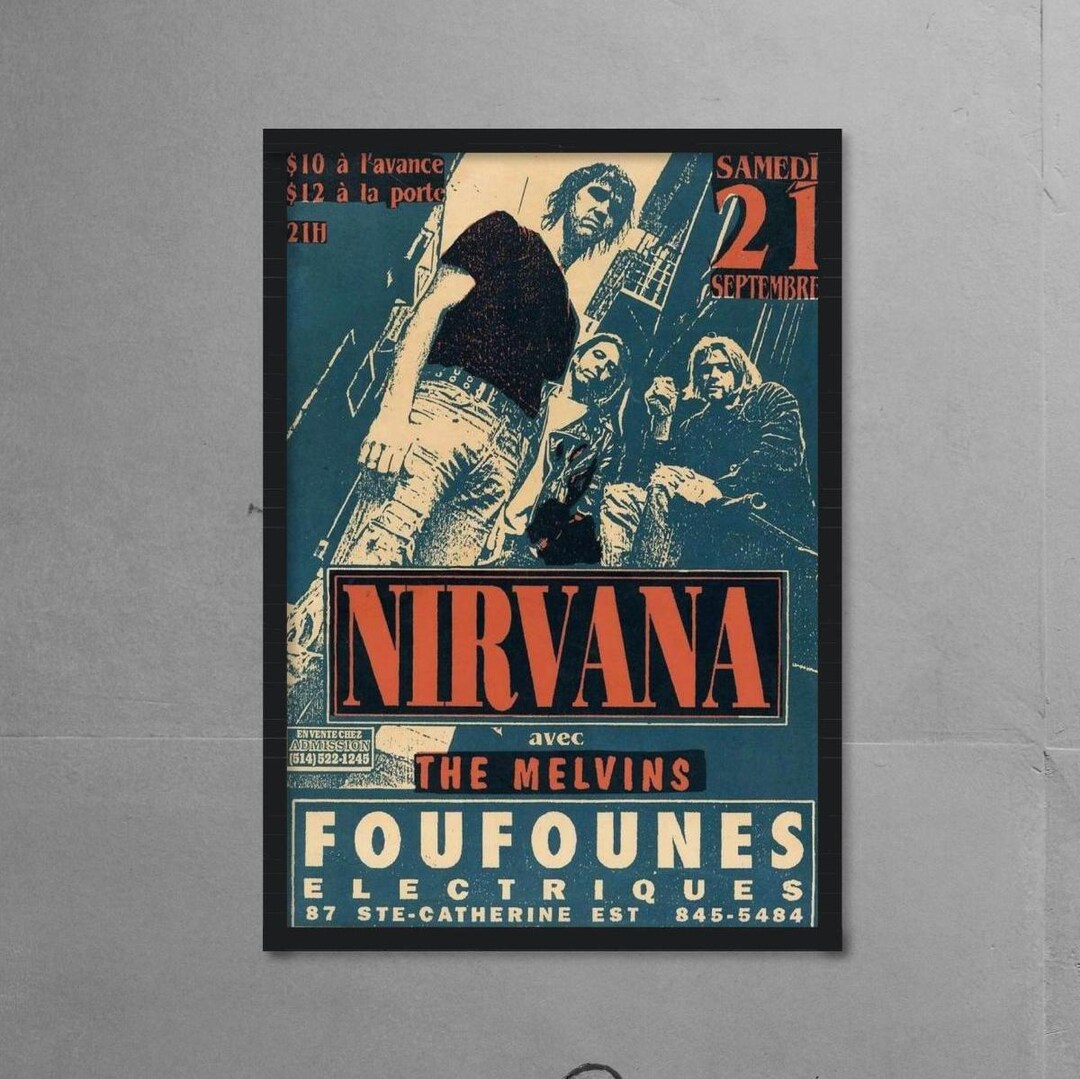 Nirvana Poster Music Poster Wall Art Wall Decor Print - Etsy
