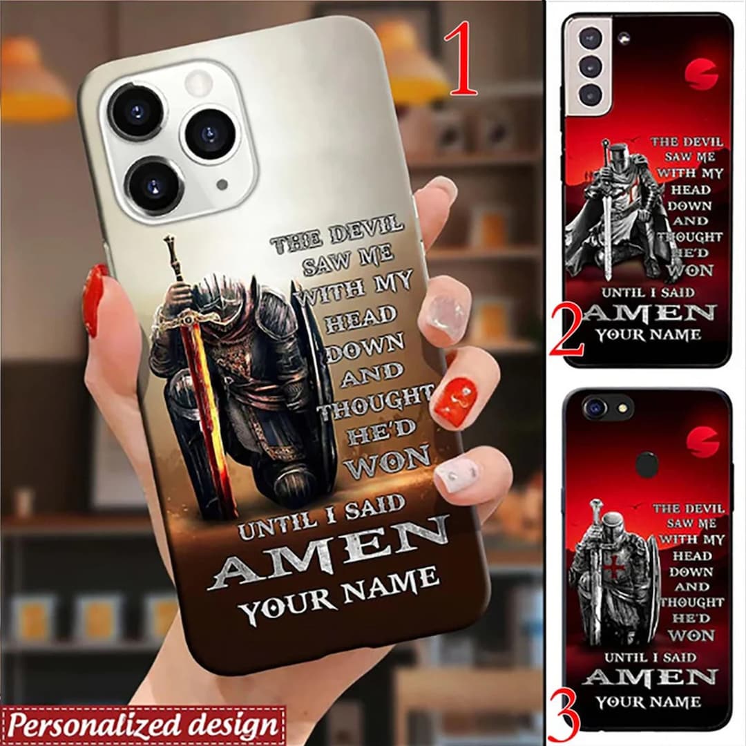 Put on the Full Armor of God Phone Case, Christian Gifts, Personalized ...
