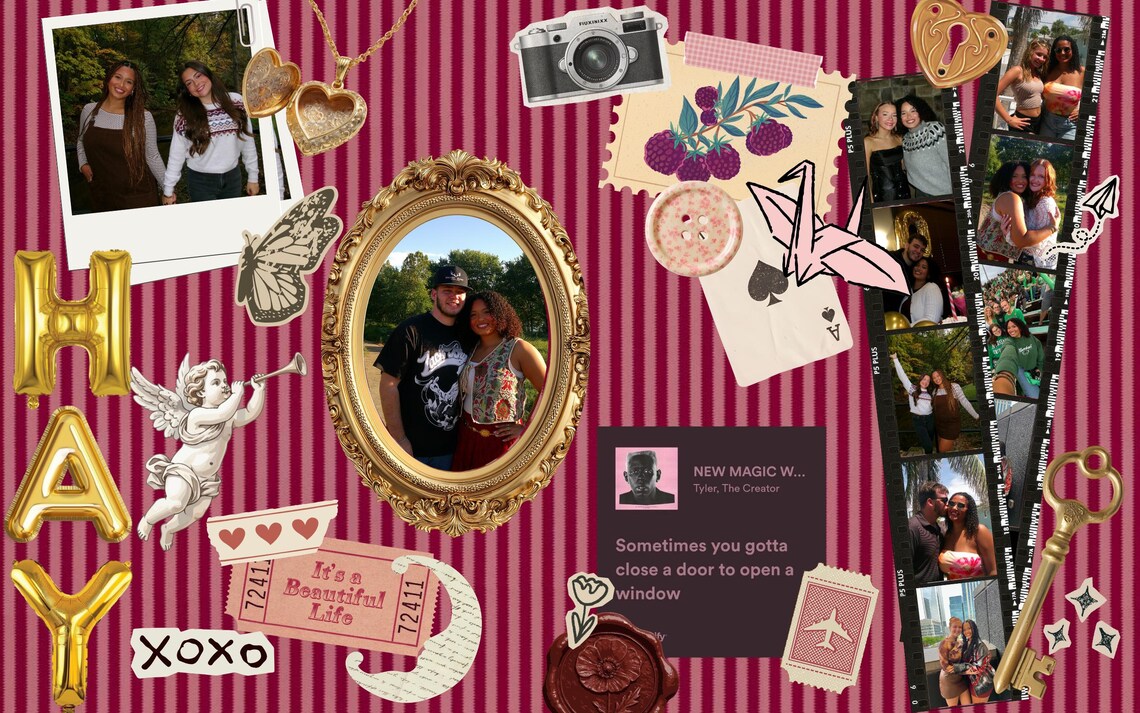 Cozy Scrapbook Desktop Wallpaper | Customizable Photo Collage (digital ...