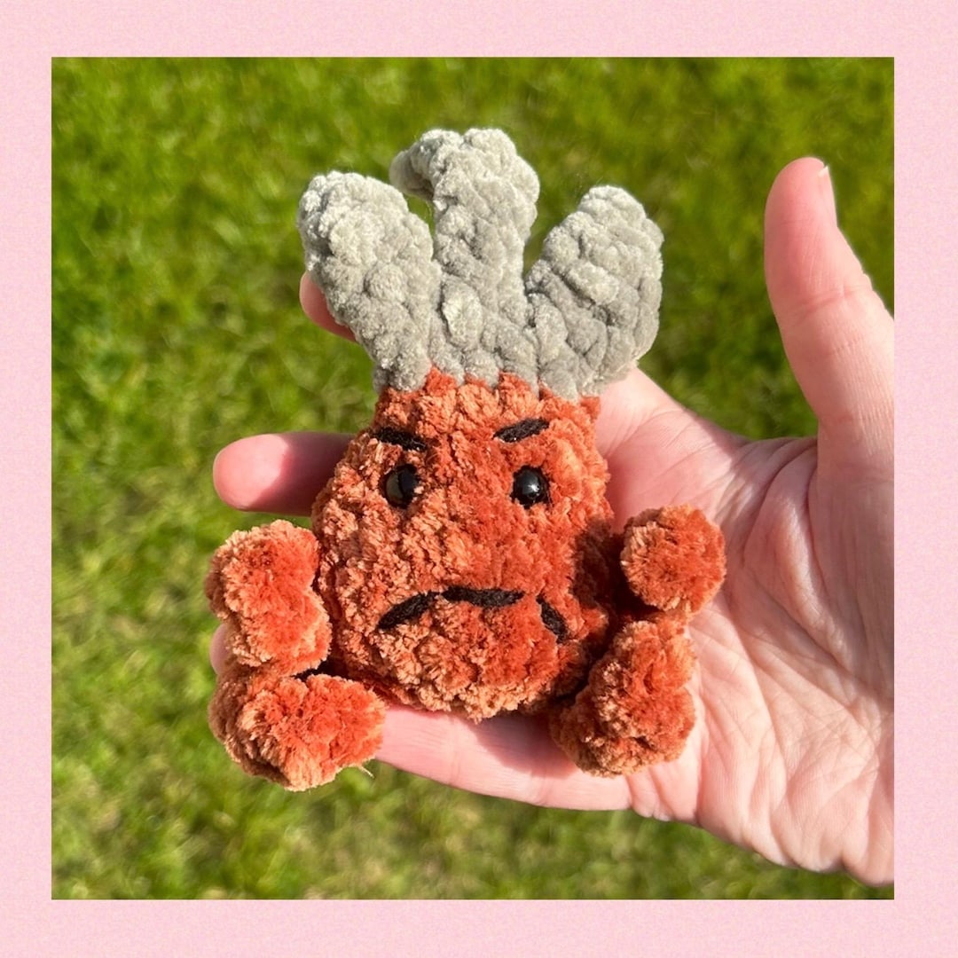 Crochet Grumpy Plant Plushie MADE TO ORDER - Etsy
