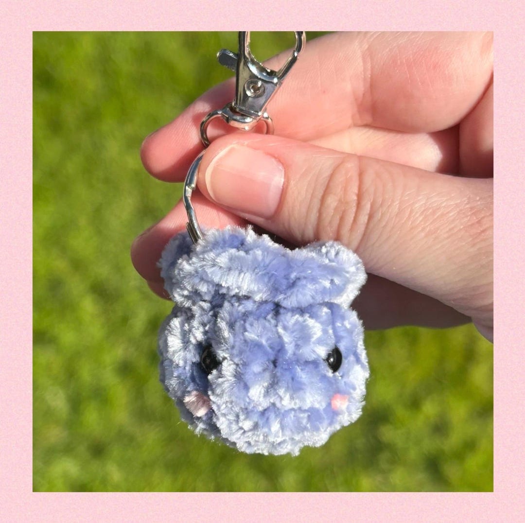 Crochet Blueberry Keychain (MADE TO ORDER) - Etsy