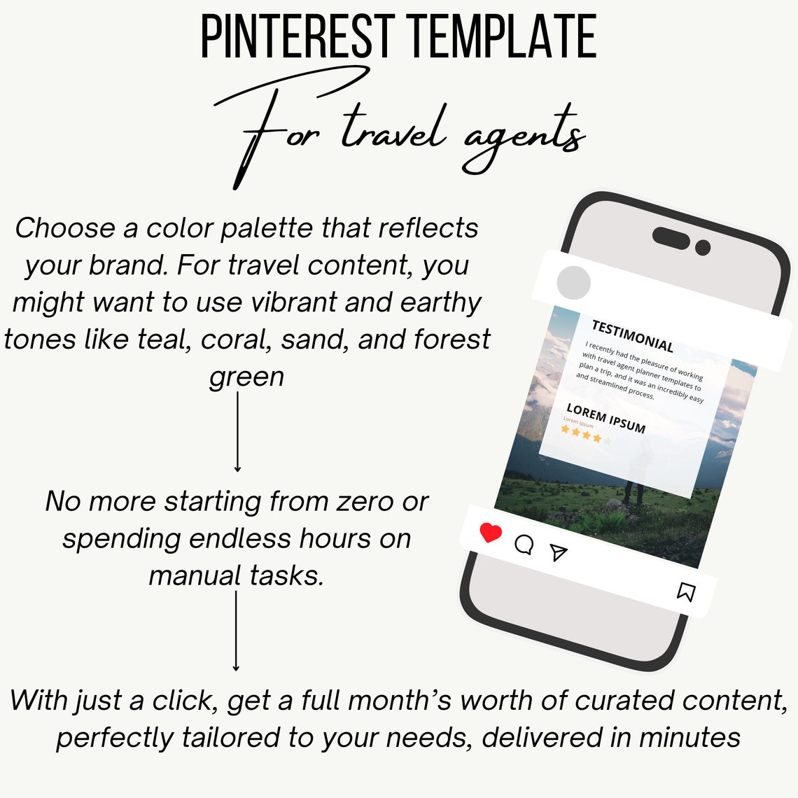 Travel Agent Pinterest Template Editable Canva Pins Perfect for Travel ...