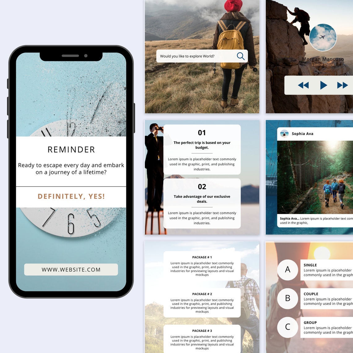 Travel Agent Pinterest Template Editable Canva Pins Perfect for Travel ...