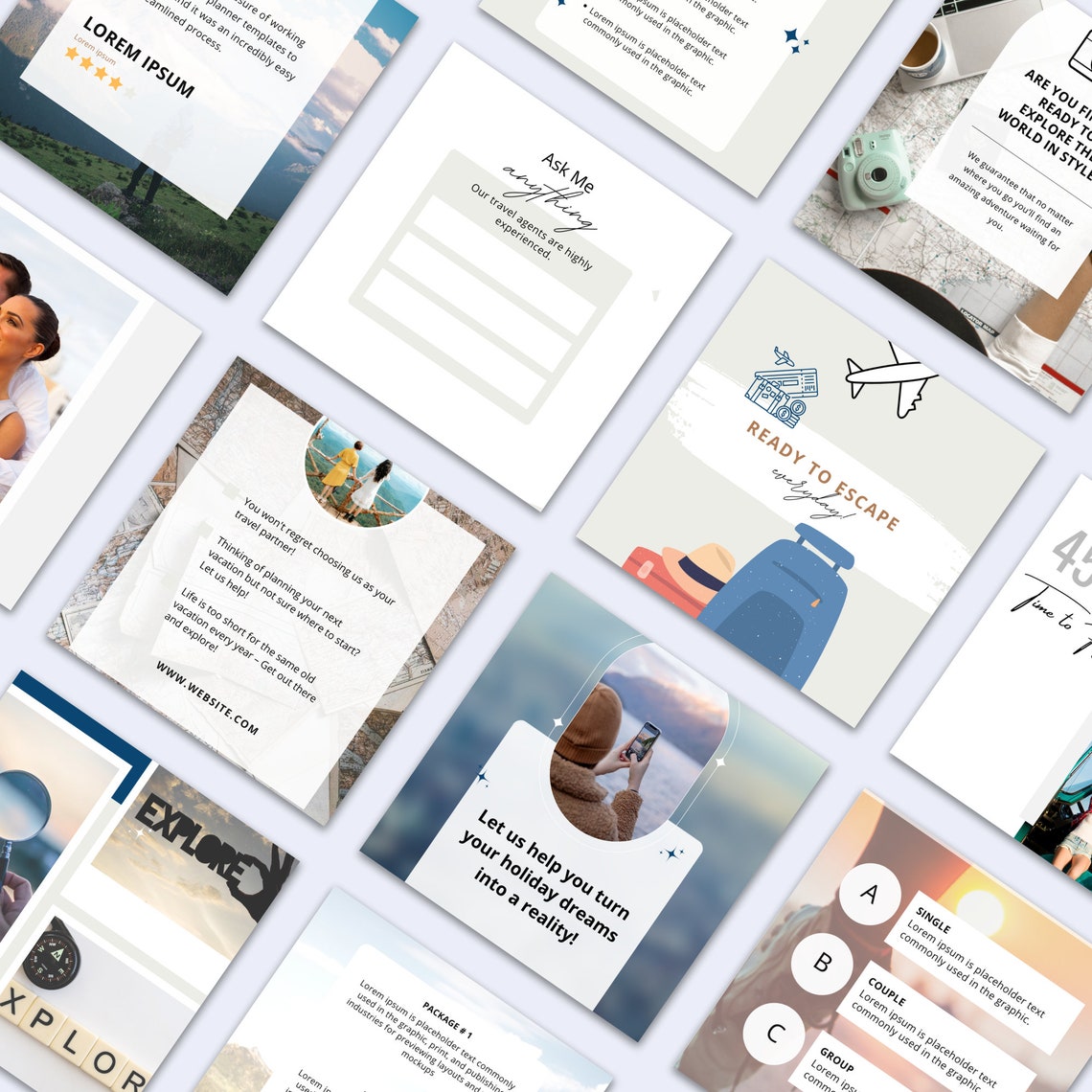 Travel Agent Pinterest Template Editable Canva Pins Perfect for Travel ...