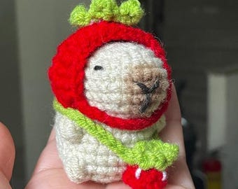 Capybara Keychain, Crochet Student Capybaras, Amigurumi Keychain, Amigurumi Plushies, Gift, Bag ...